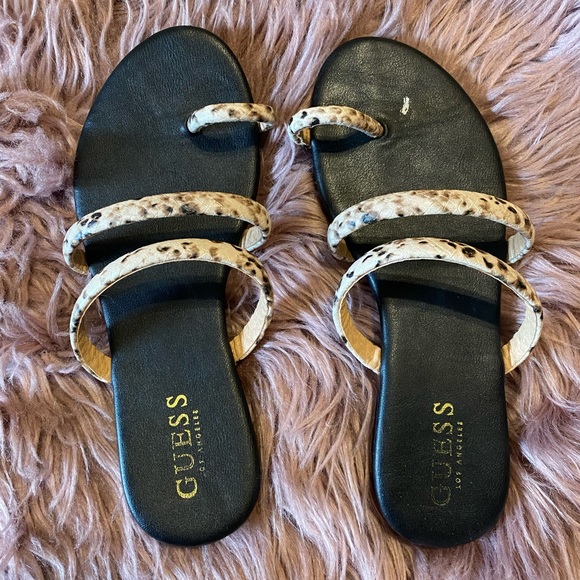 Guess | Shoes | Leopard Print Sandals | Poshmark
